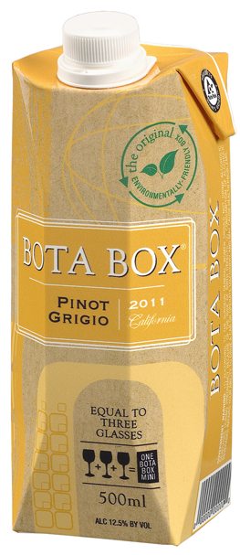 Bota Box Pinot Grigio, 2011 (California); $4.99/500ml - TheWineBuzz