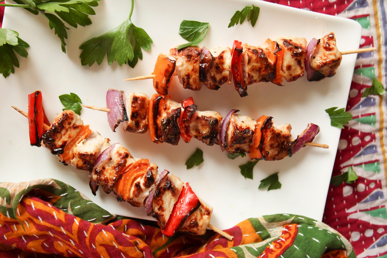 Shish Tawook (Garlicky Grilled Chicken Skewers) - TheWineBuzz